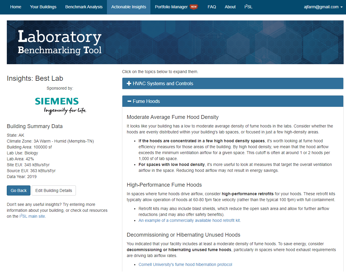 Increasing Lab Sustainability with Better Lab Benchmarking - kW ...
